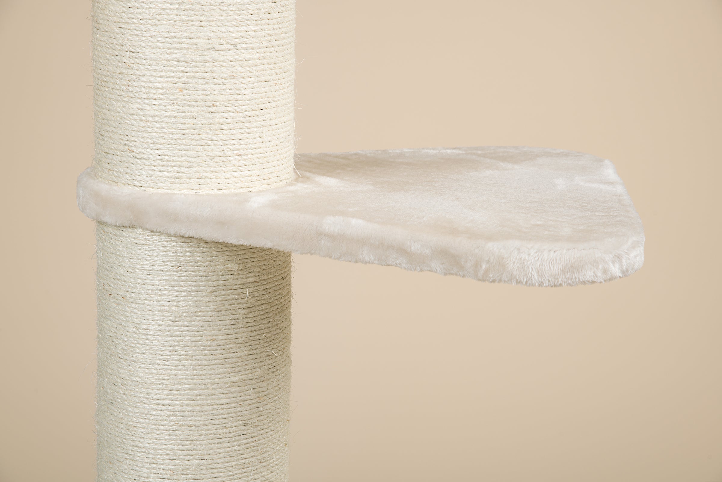 Cream-Coloured Step – Large Cat Tree Lying Area from Cat Tree King