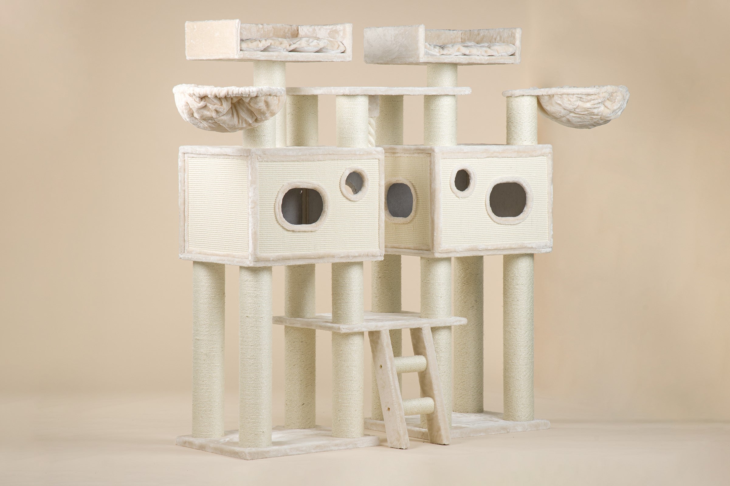 Cat Tree for large cats Royal Cat Palace (Beige) - CatTreeKing Australia
