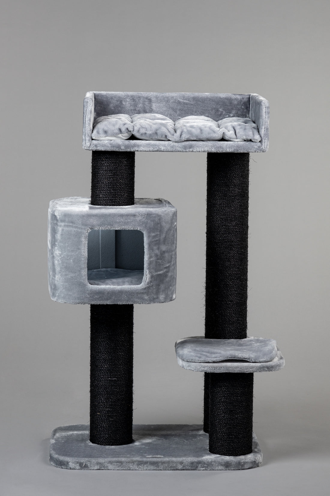 Cat Tree for large cats Big Cat Palace (Blackline Light Grey ...