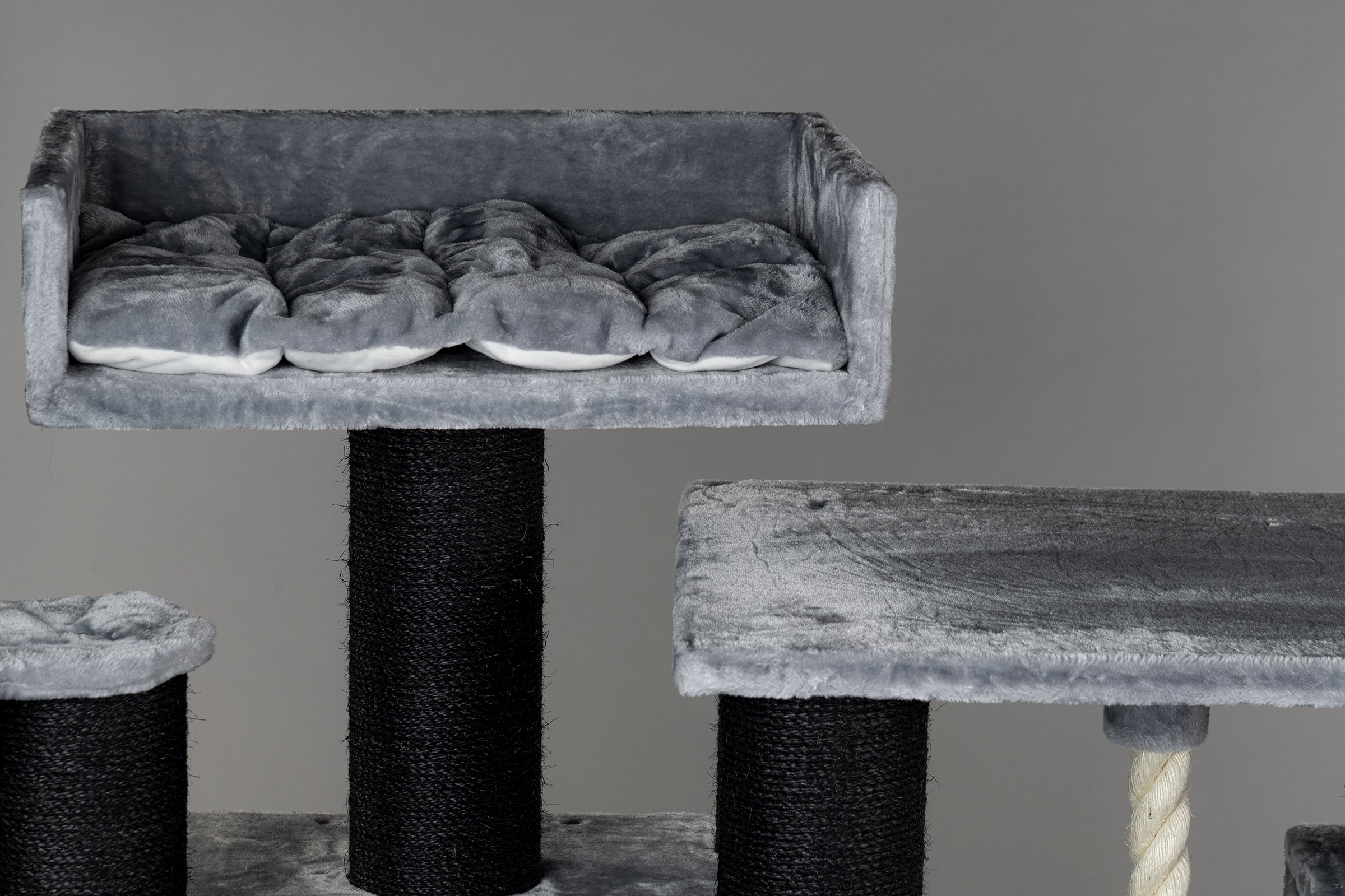 Cat Tree for large cats Royal Cat Palace (Blackline Light Grey ...