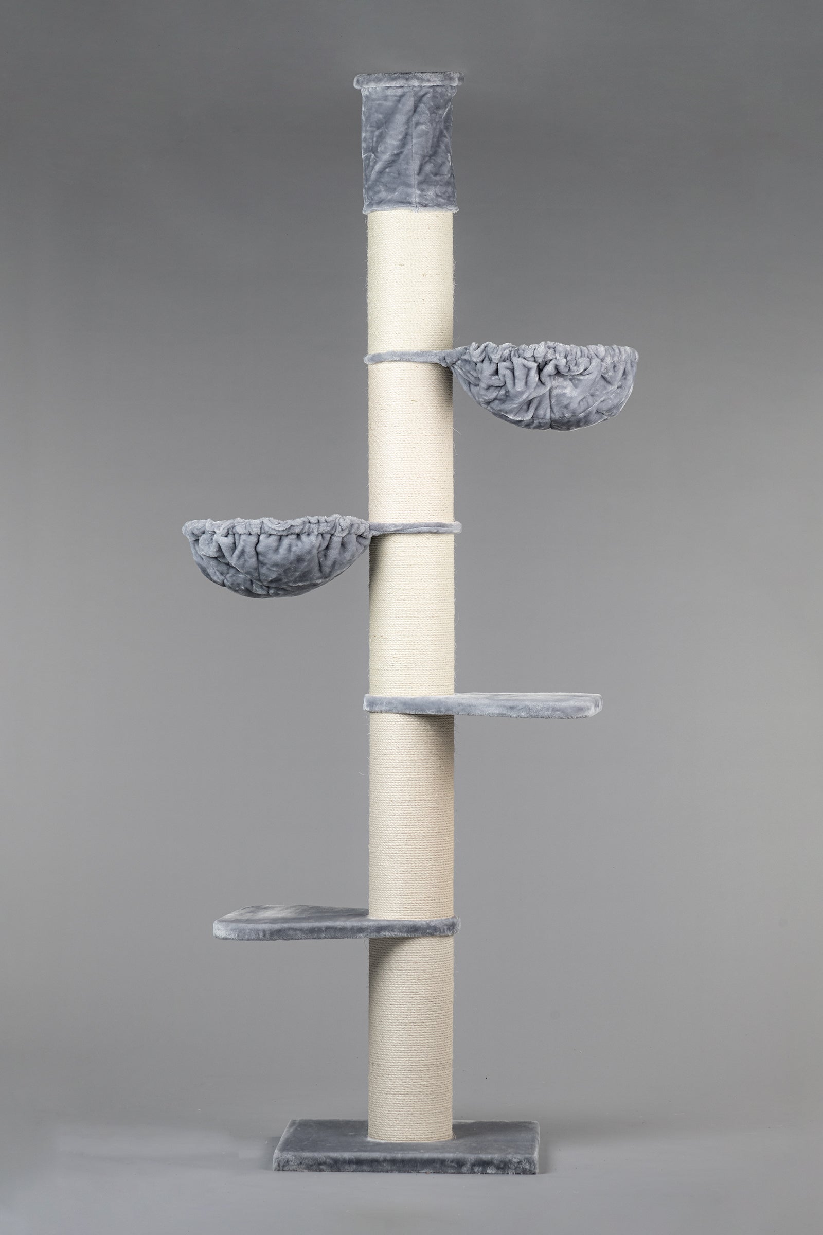 Cat Tree for large cats High Cat Tower (Light Grey) - CatTreeKing Australia